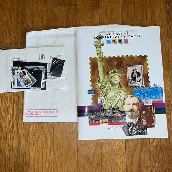 Other | 1985 Usps Mint Set Of Commemorative Stamps Yearbook Famous People Album | Poshmark